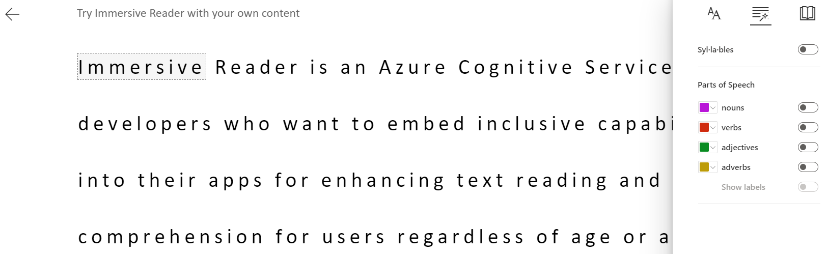 Using Azure to help users with lower levels of literacy | CANAXESS